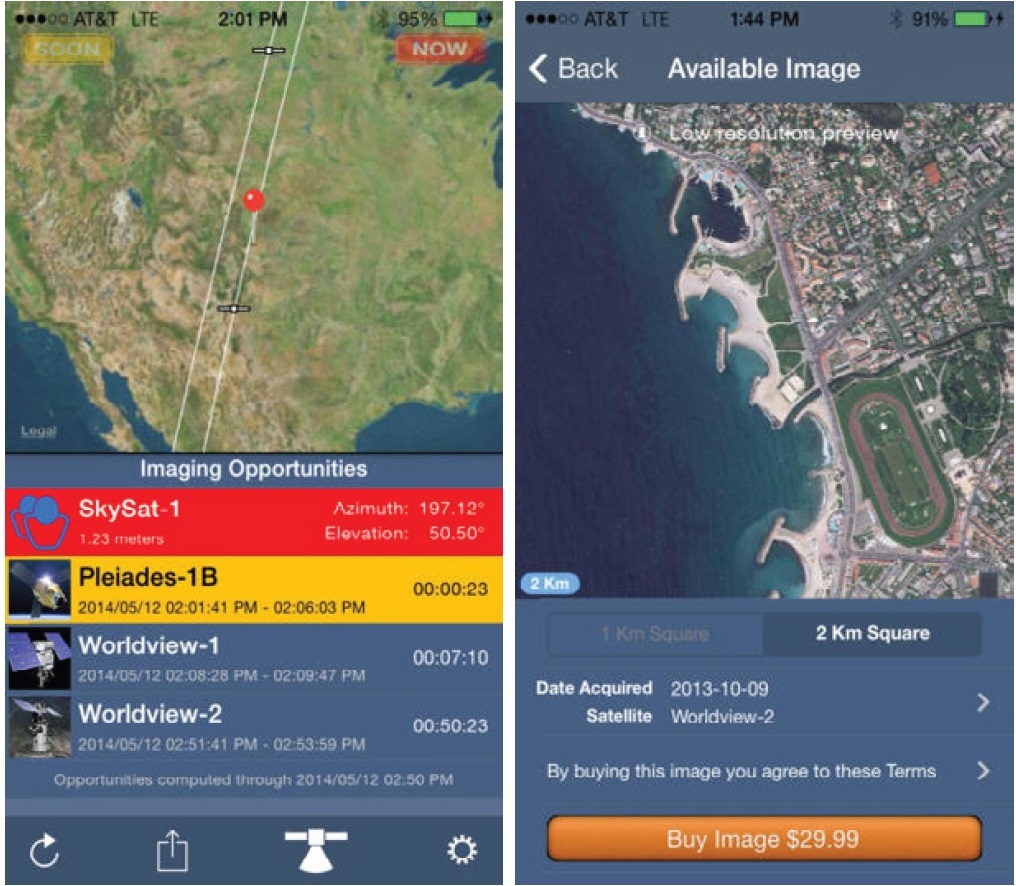 Spying Me, Spying You - Satellite Imagery on a Phone - The Space Report