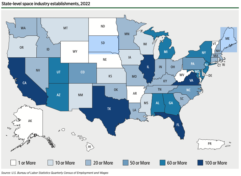 U.S. private sector space employment shows steady growth - The Space Report